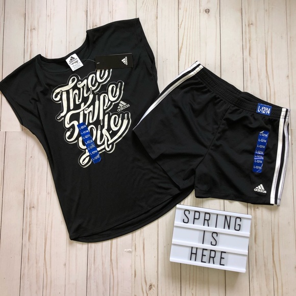 adidas | Matching Sets | Adidas Athletic Short Set | Poshmark